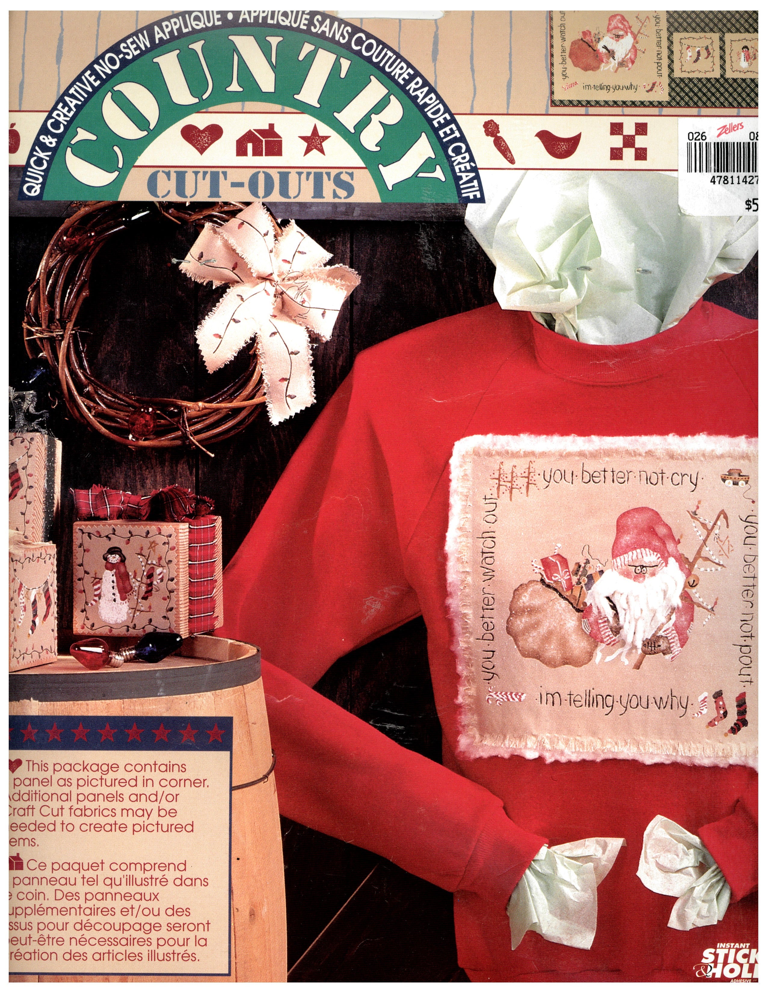 90s Daisy Kingdom Christmas Country Cut - Outs Quick and Creative No S ...