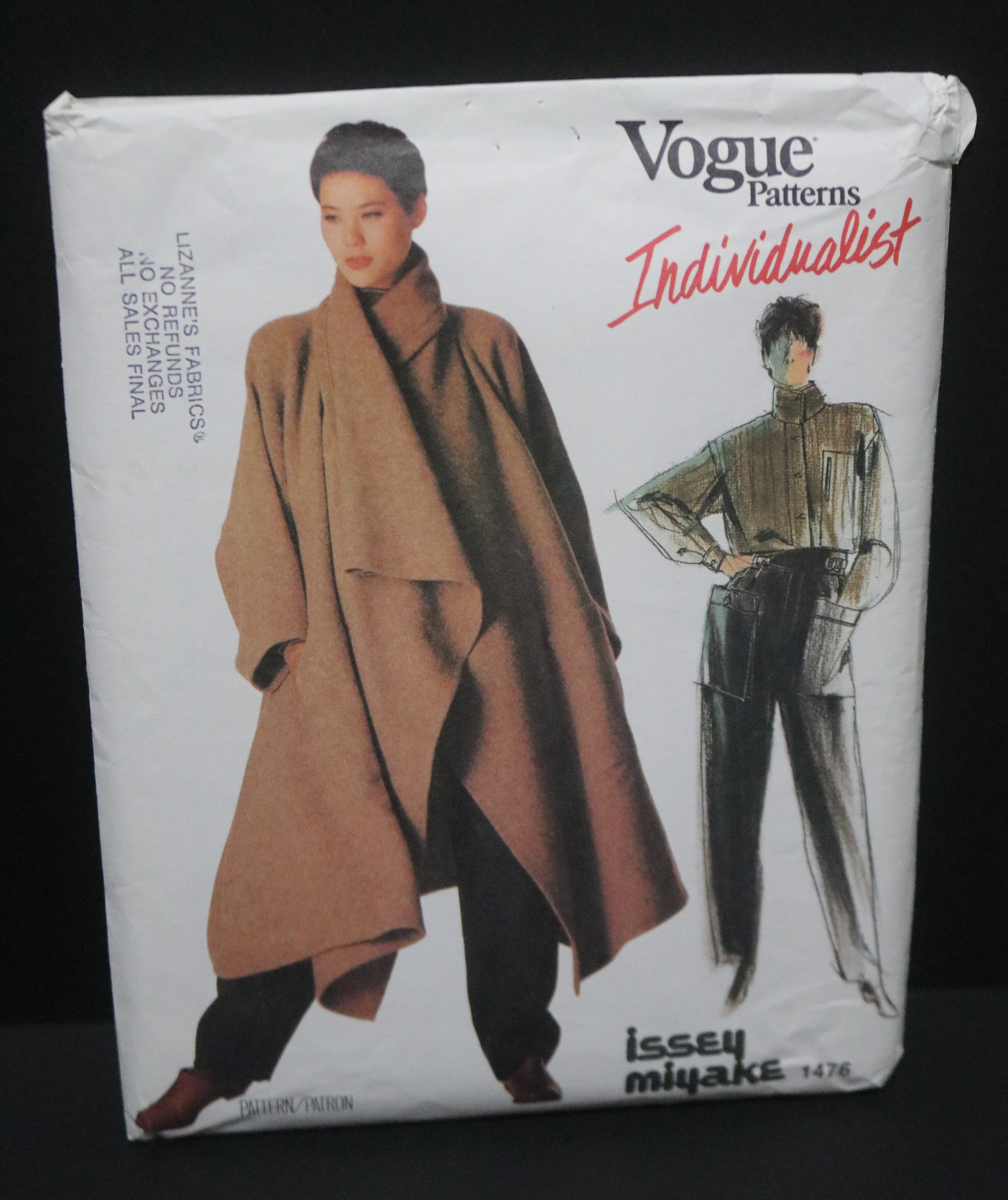 Vogue 1476 Individualist Issey Miyake Misses Coat Shirt and Pants Sewi ...