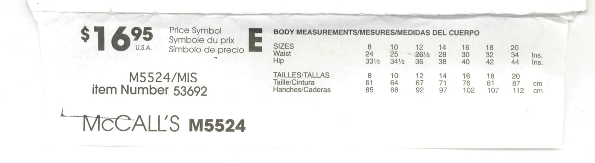 McCalls 5524 Nancy Zieman Misses /Miss Petite Skirts Sewing Pattern UN ...