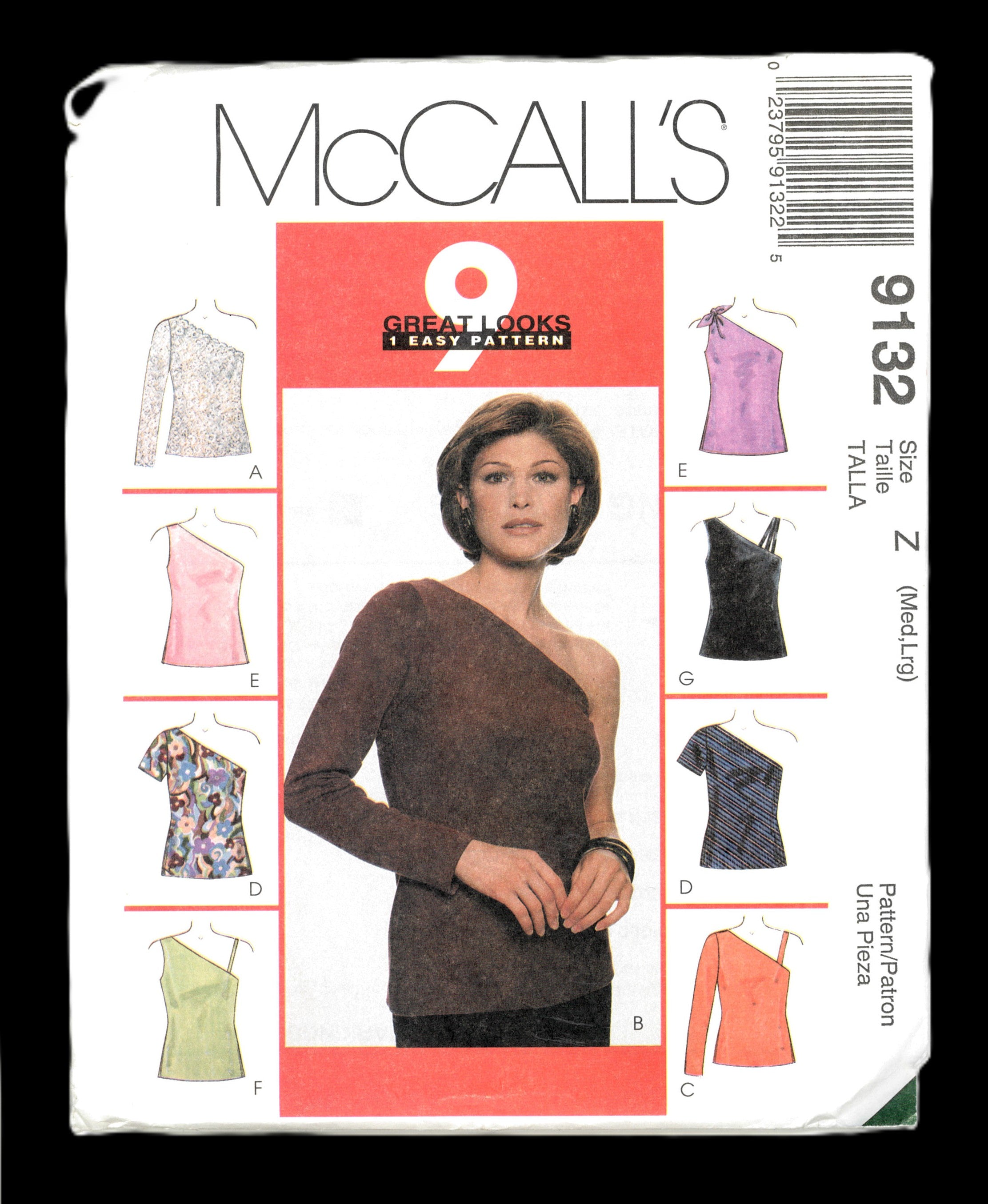 McCalls 9132 Misses Top for Stretch KNits Only Sewing Pattern UNCUT ...