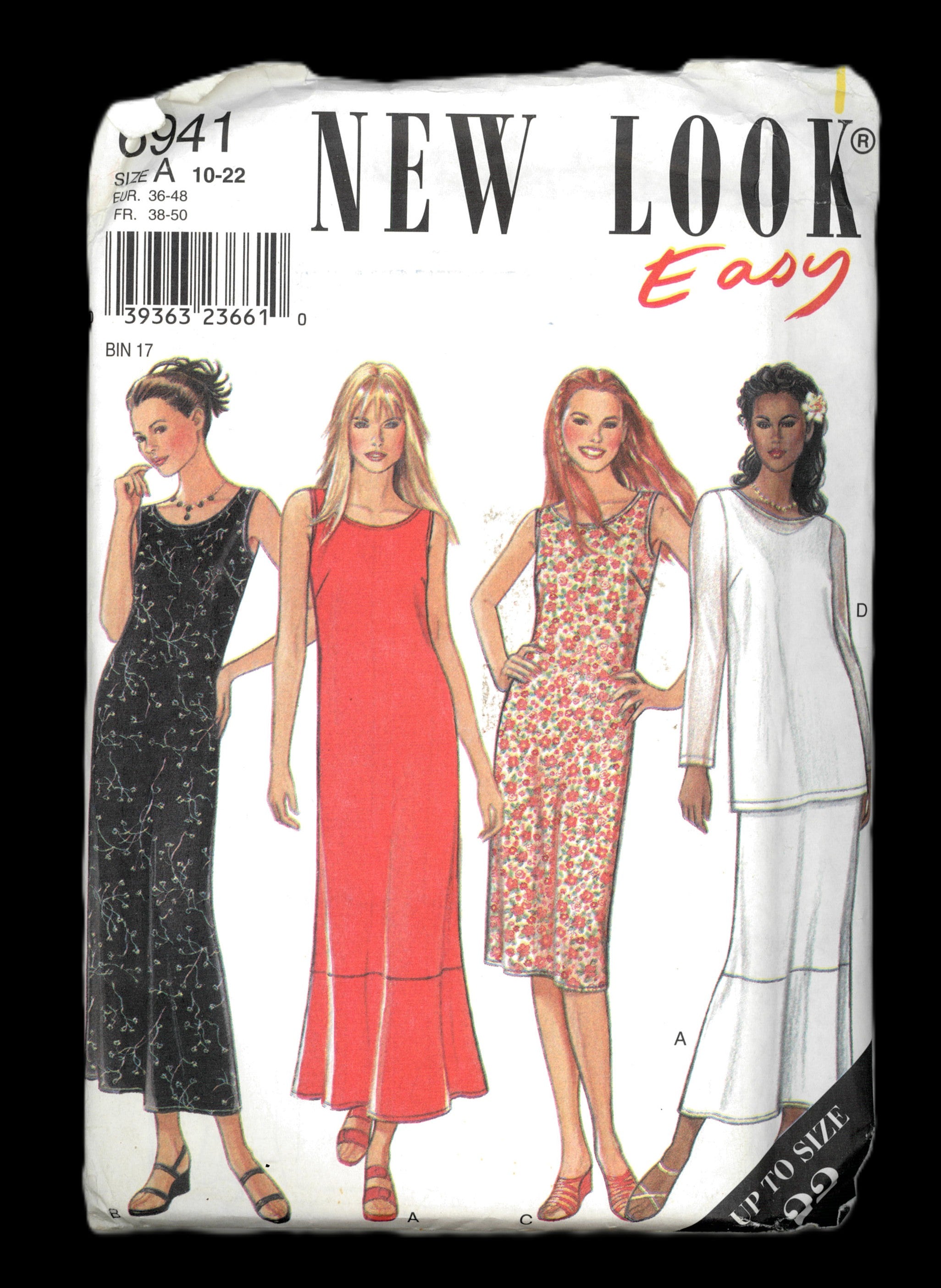 New Look 6941 Misses Dress Top and Skirt Sewing Pattern UNCUT - Size 1 ...