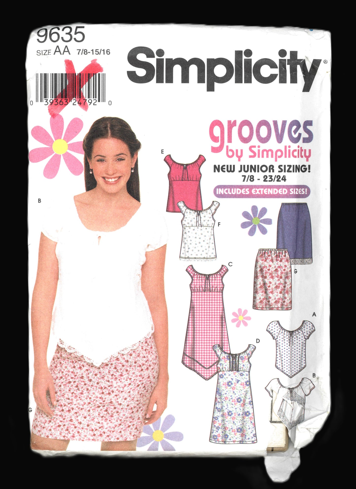 Simplicity 9635 Grooves Juniors Dress in Two Lengths and Skirt Sewing ...